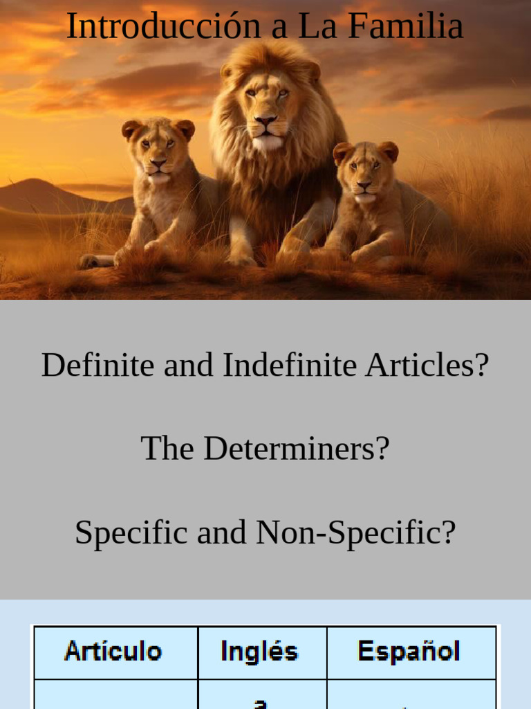 Intro To La Familia | PDF