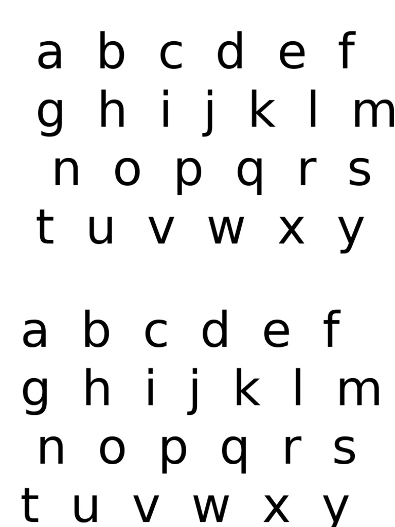 Carta Huruf Kecil Dan Besar | PDF