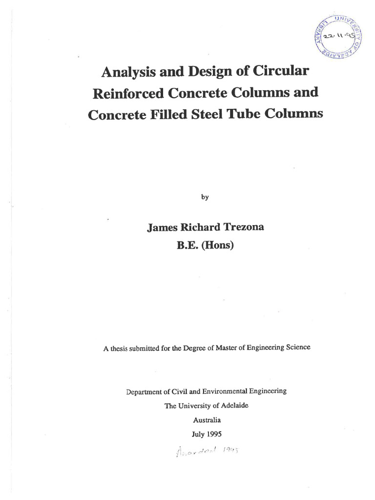 Design of Circular Concrete Columns | PDF | Strength Of Materials ...