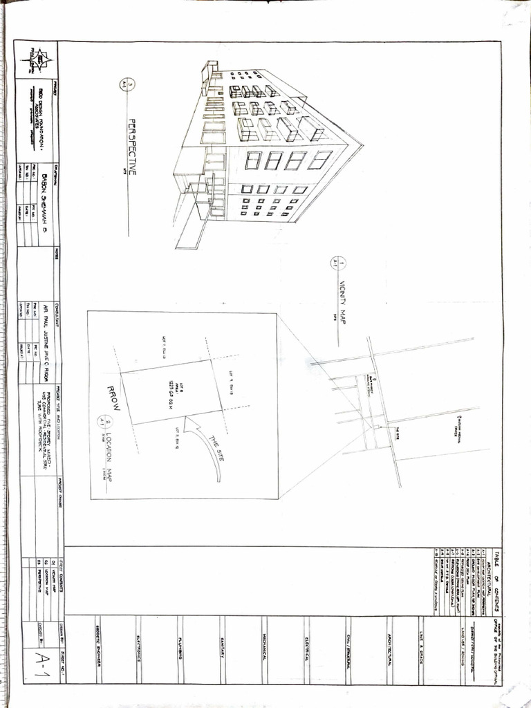 Archi & Stru Plans - Babon | PDF