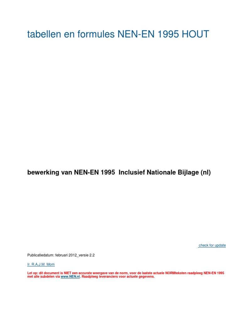 Hout Tabellenboek Eurocode | PDF