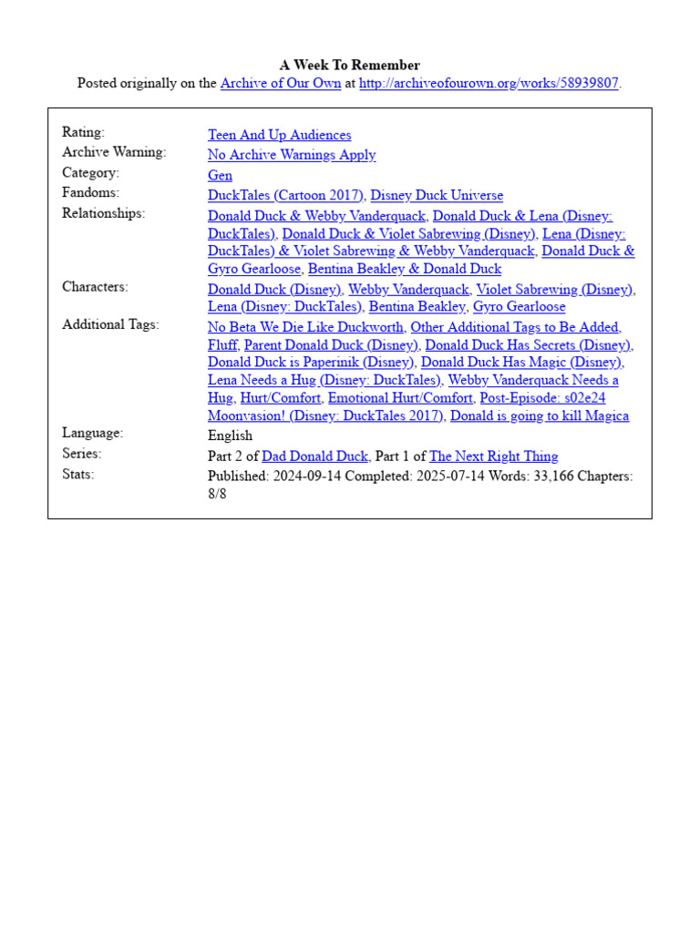 A Week To Remember | PDF | Mermaid