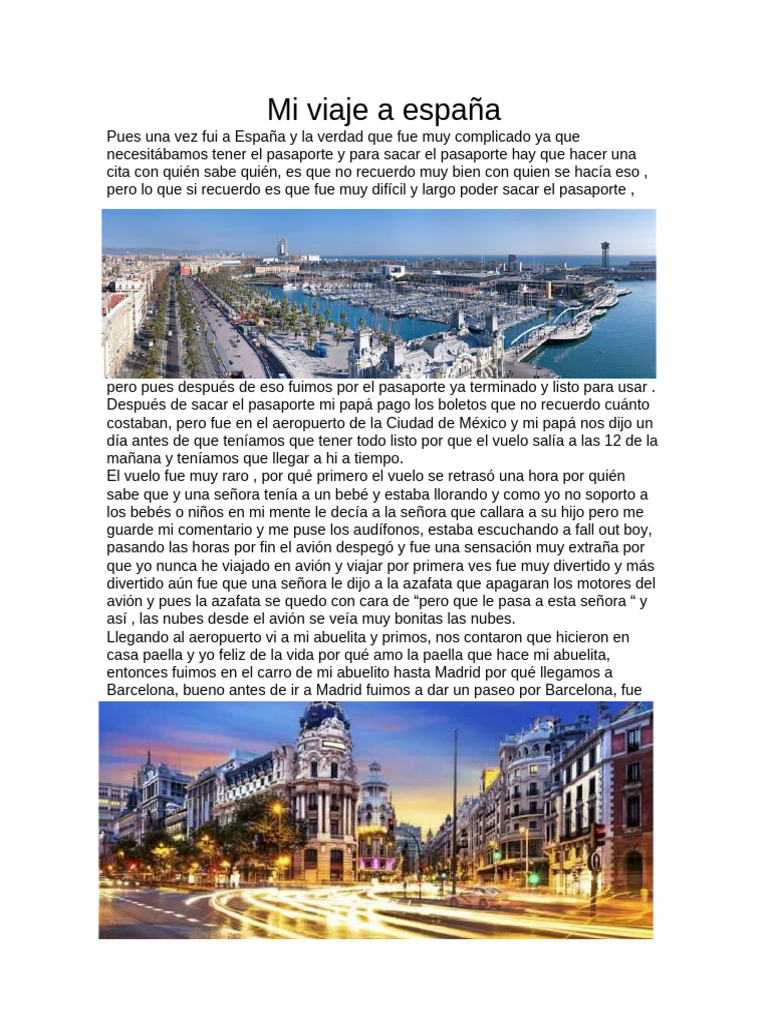 Viaje A España | PDF