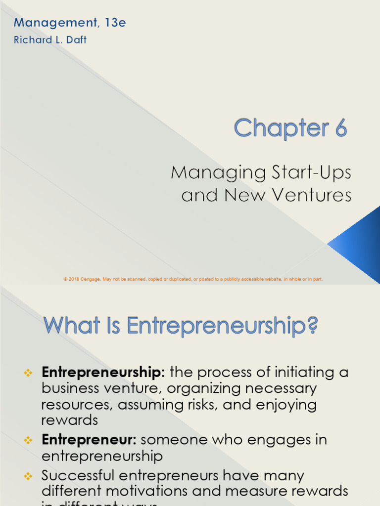 Daft Mngt13e PPT Ch06 | PDF | Entrepreneurship | Partnership