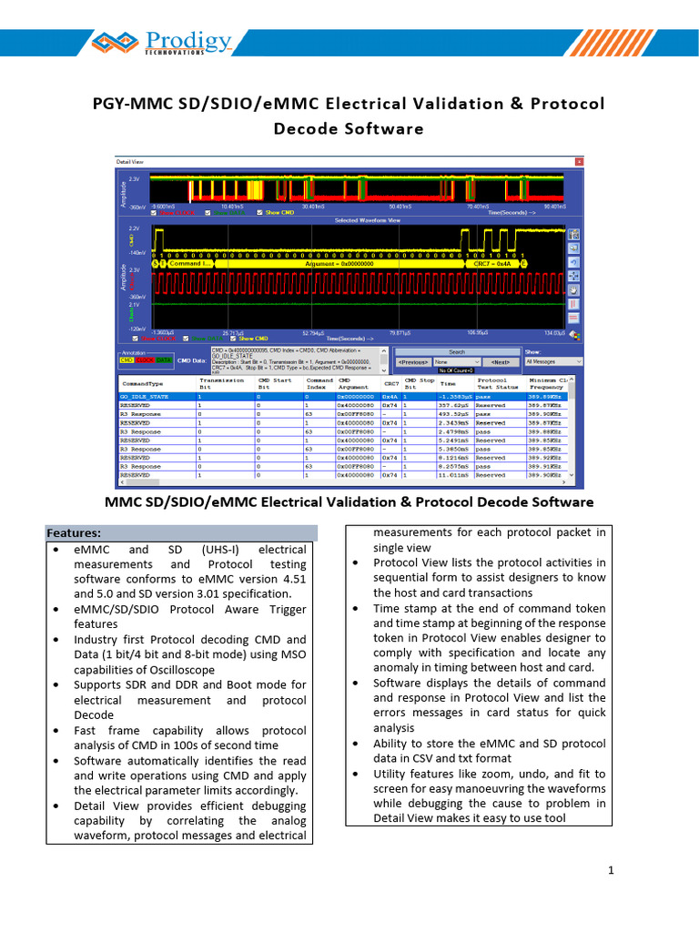 PGY MMC Electrical Validation Datasheet | PDF | Computing | Electronics