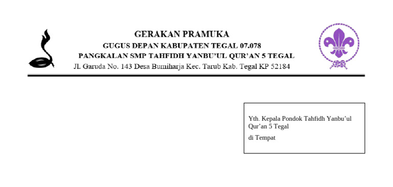 KOP Amplop Pramuka | PDF