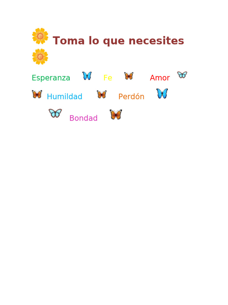 Toma Lo Que Necesites | PDF