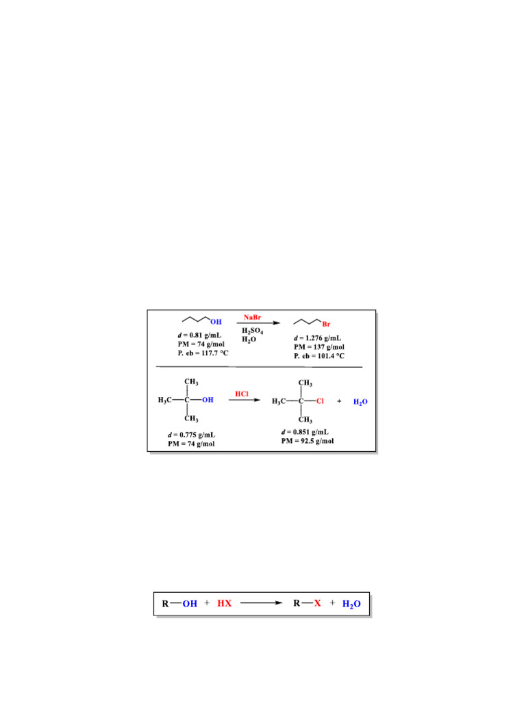 Practica 4 Reacciones de SN Csp3 2 | PDF | Destilación | Química