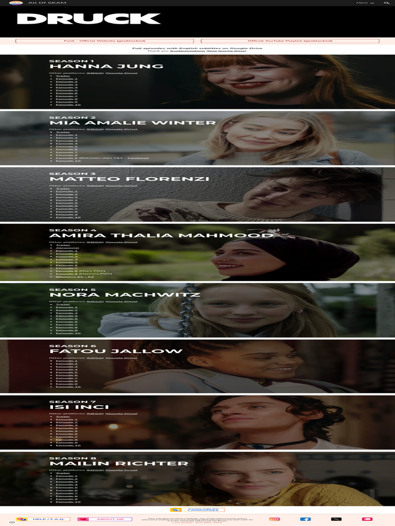 Complete SKAM Series Episodes Guide | PDF | Young Adult Fiction | Series
