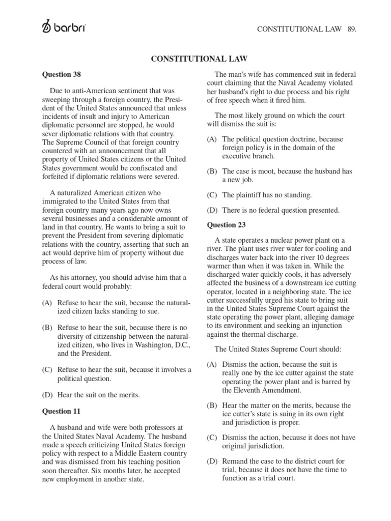 Constitutional Law Case Analysis | PDF