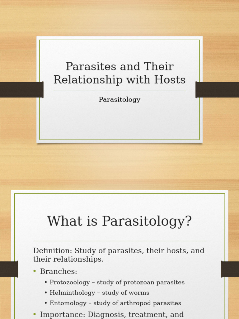 Parasites and Their Relationship With Hosts | PDF