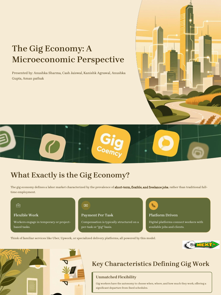 Understanding the Gig Economy Dynamics | PDF | Employment | Labour ...