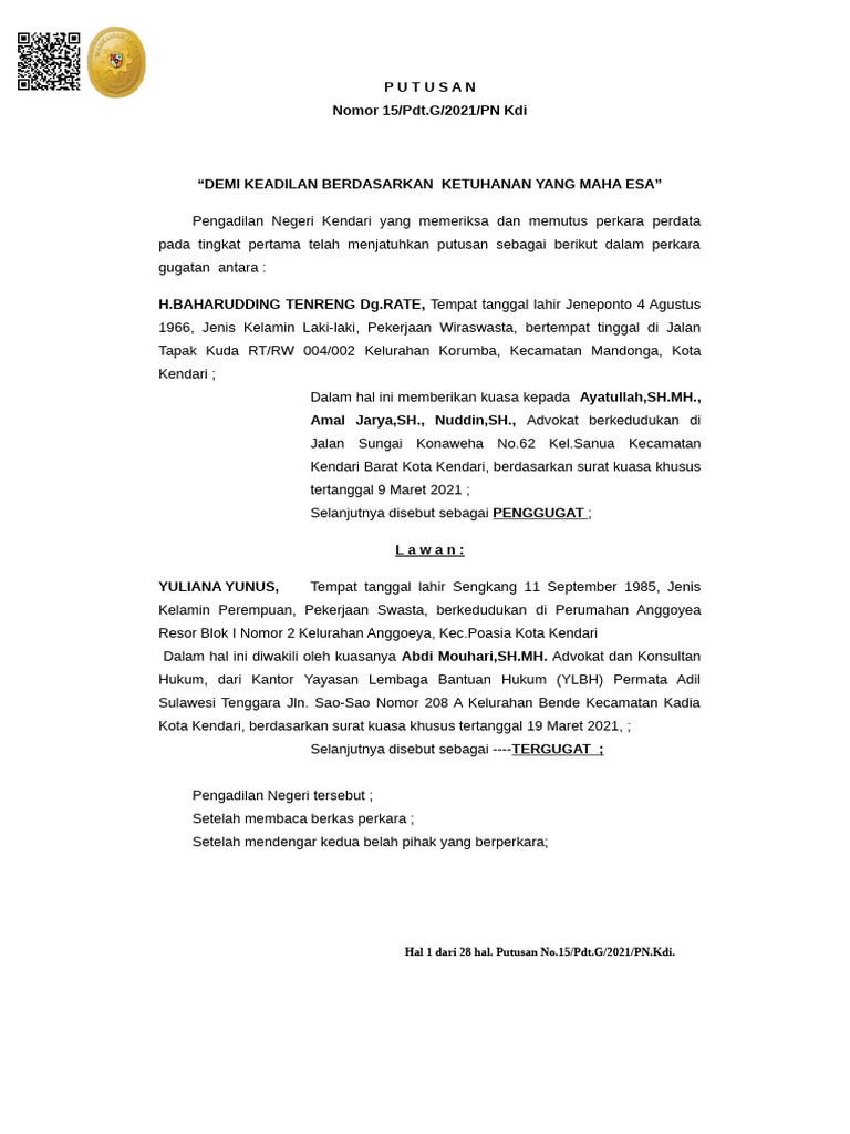 putusan wanprstasi | PDF