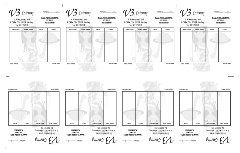 Nota v3 Catering | PDF