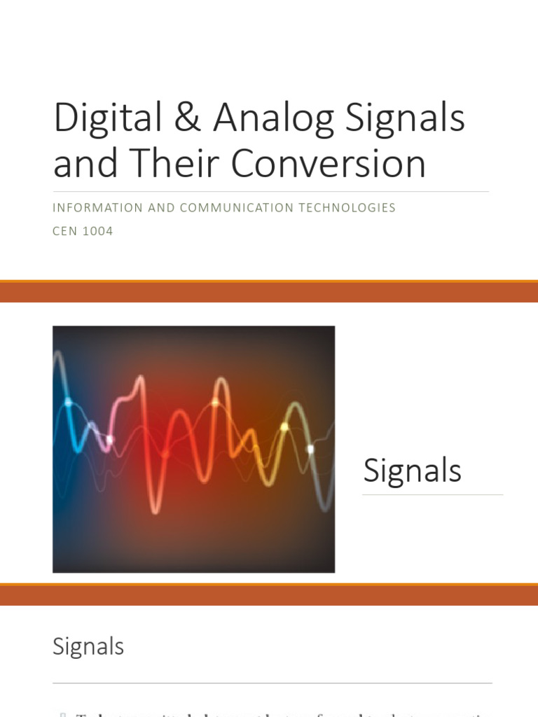 Digital and Analog Signal Conversion Guide | PDF