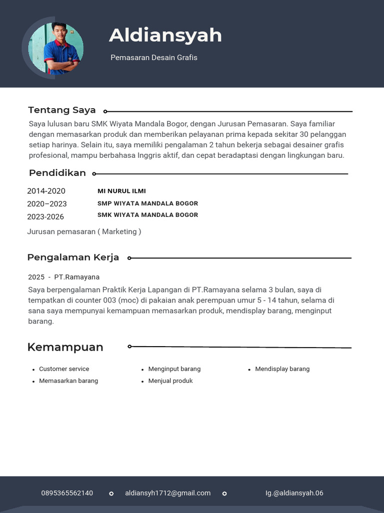 Minimalis Profesional CV Surat Lamaran Kerja Resume_20251203_204902 ...