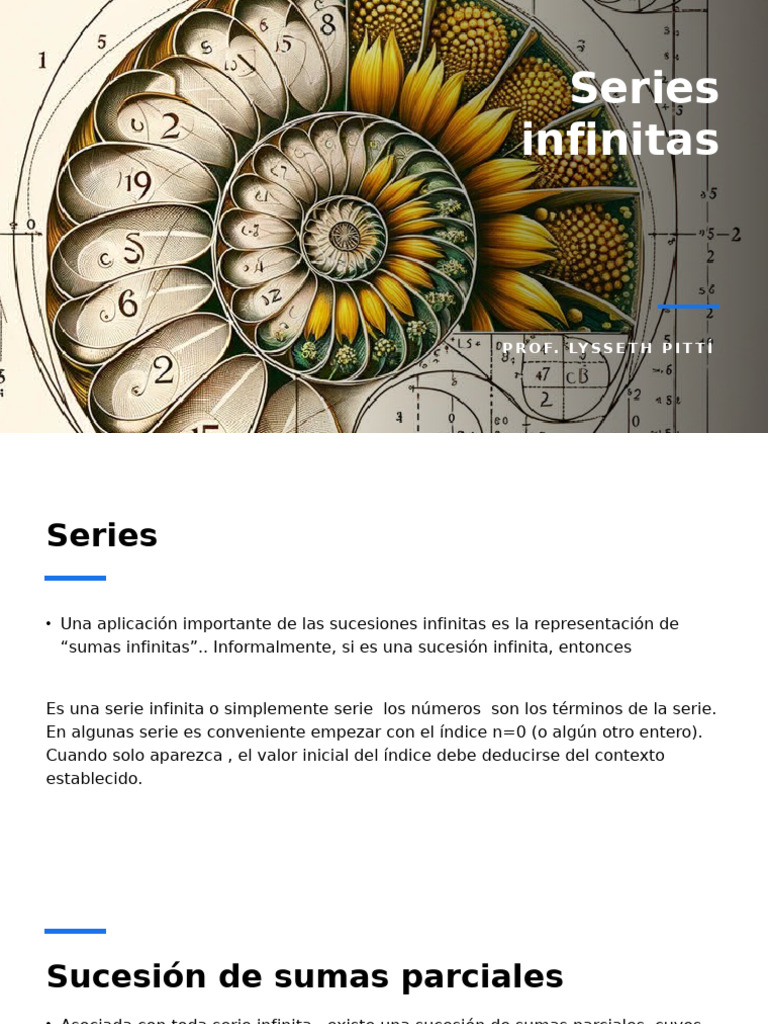 Series Infinitas - Calculo II | PDF | Series (Matemáticas) | Integral