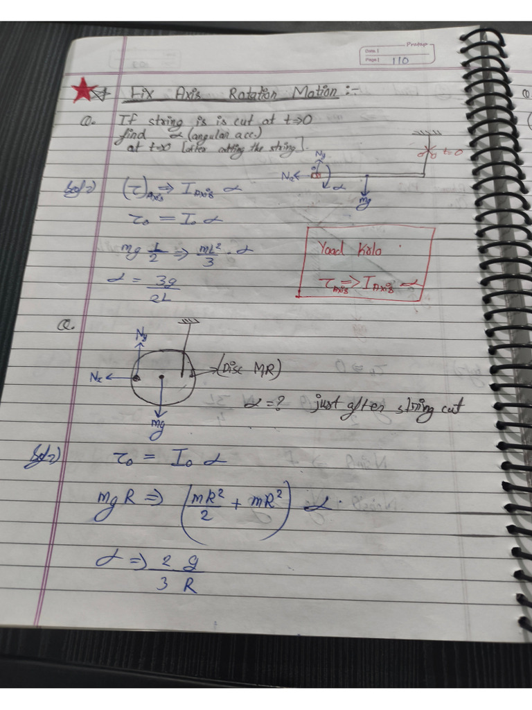 Fix Axis Rotation Motion | PDF