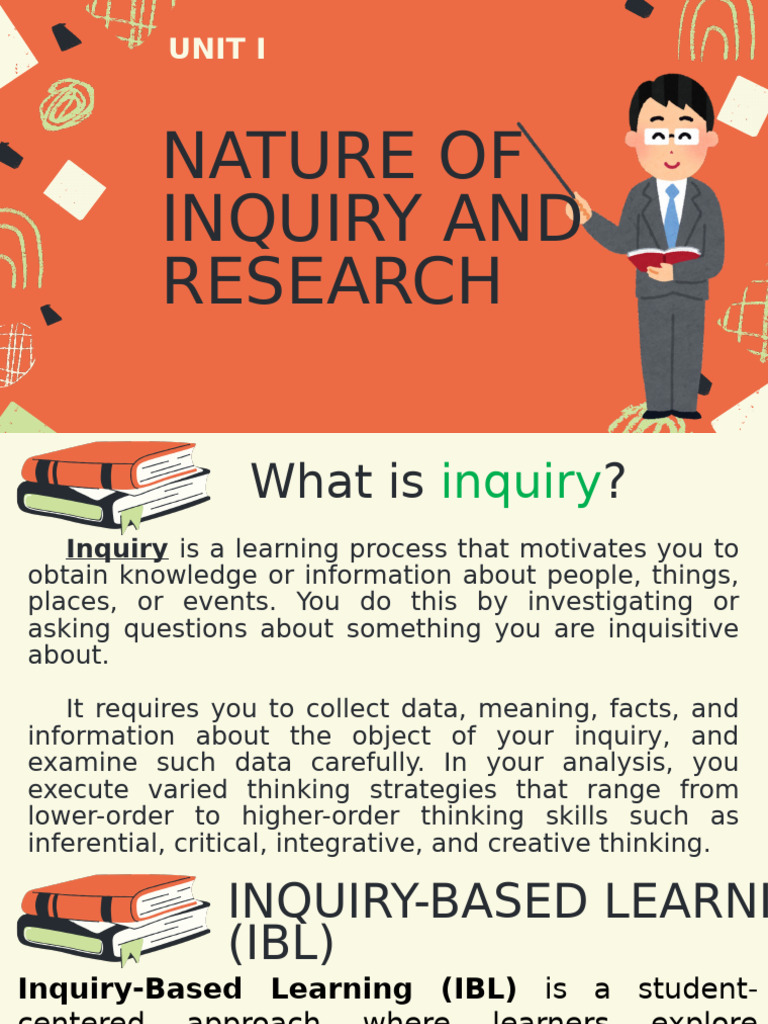 Nature of Inquiry and Research | PDF | Inquiry Based Learning | Learning