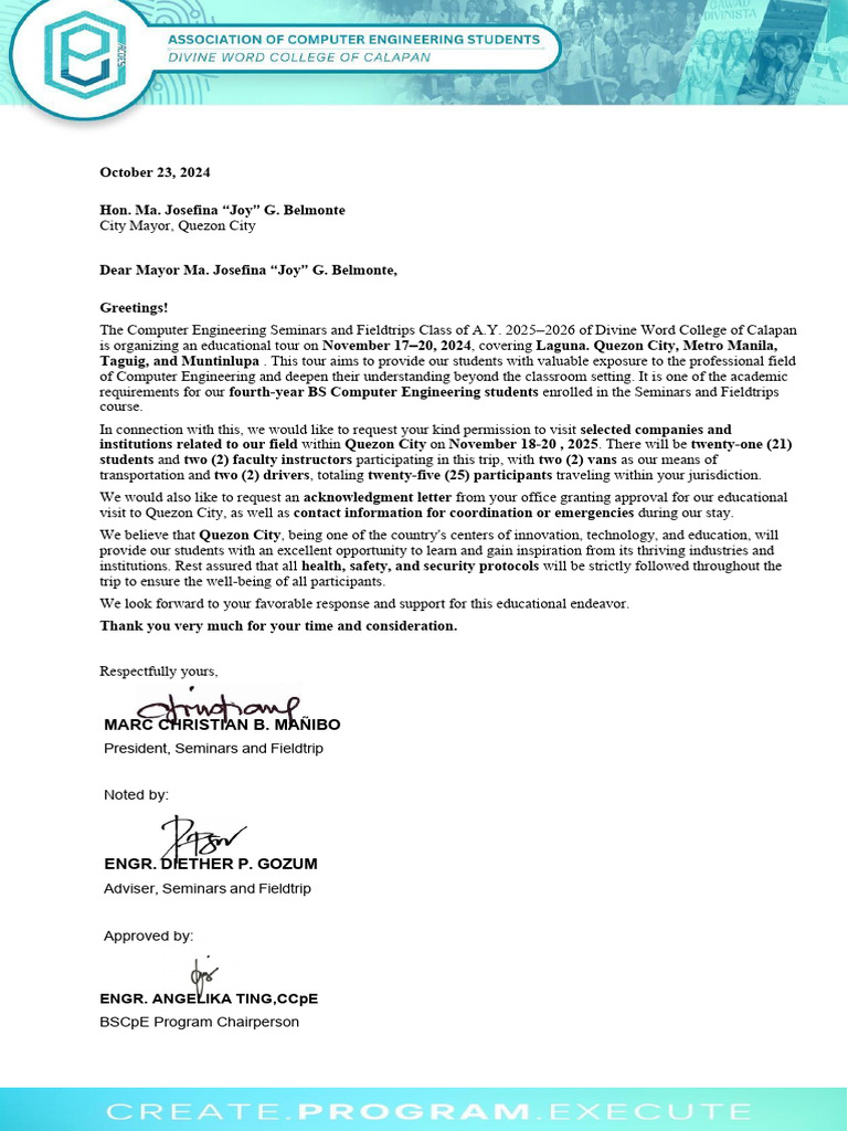 Quezon City - Lgu Letter | PDF