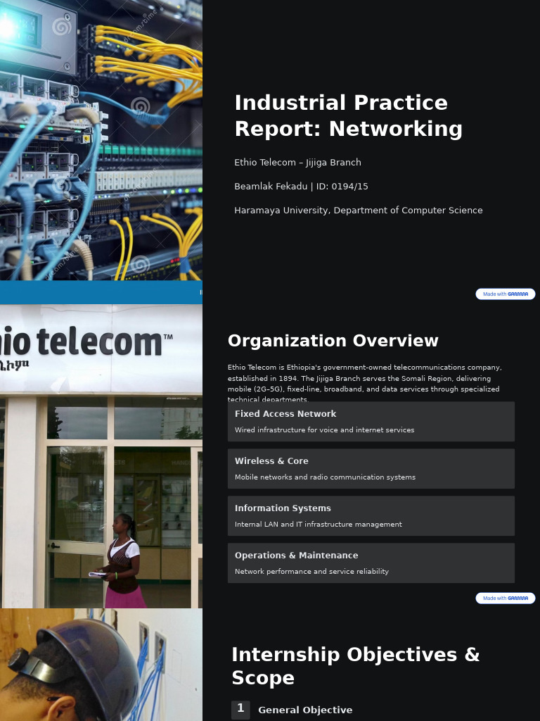 Industrial Practice Report Networking | PDF | Computer Network ...
