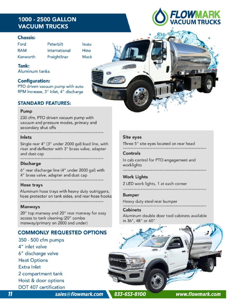 Flowmark Brochure 1000 2500 Vac | PDF
