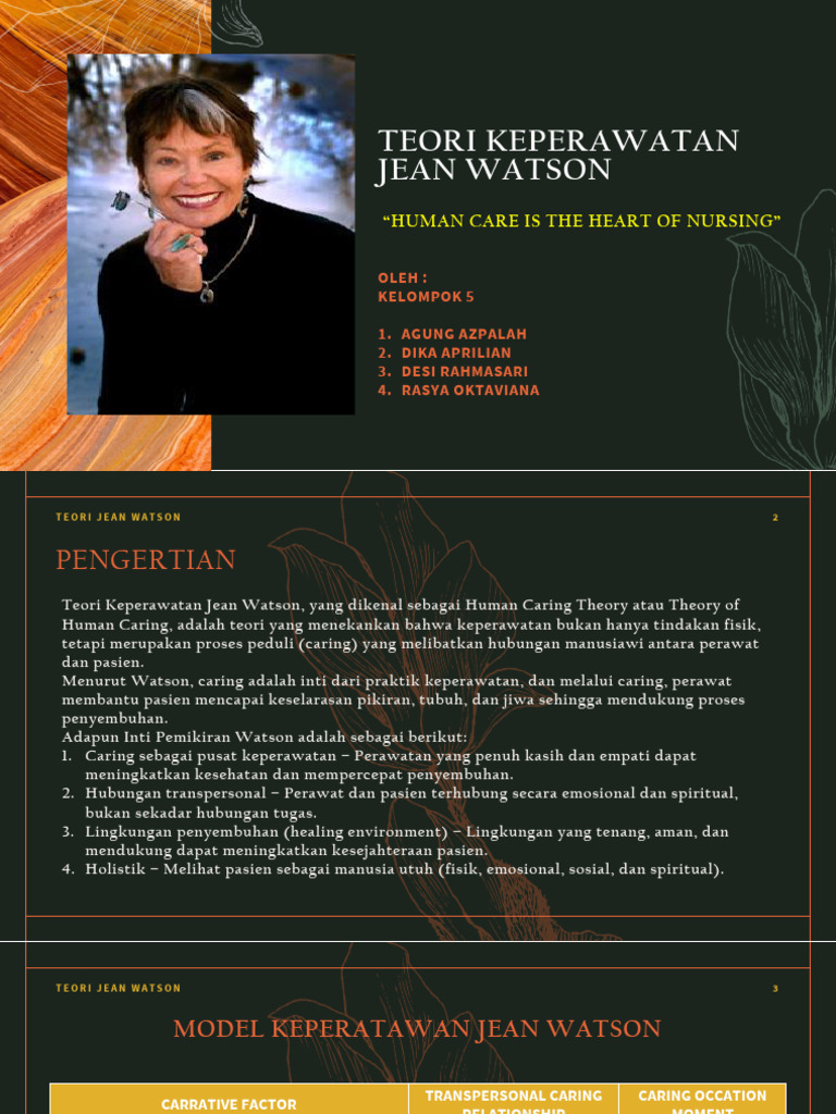 Teori Keperawatan Jean Watson | PDF