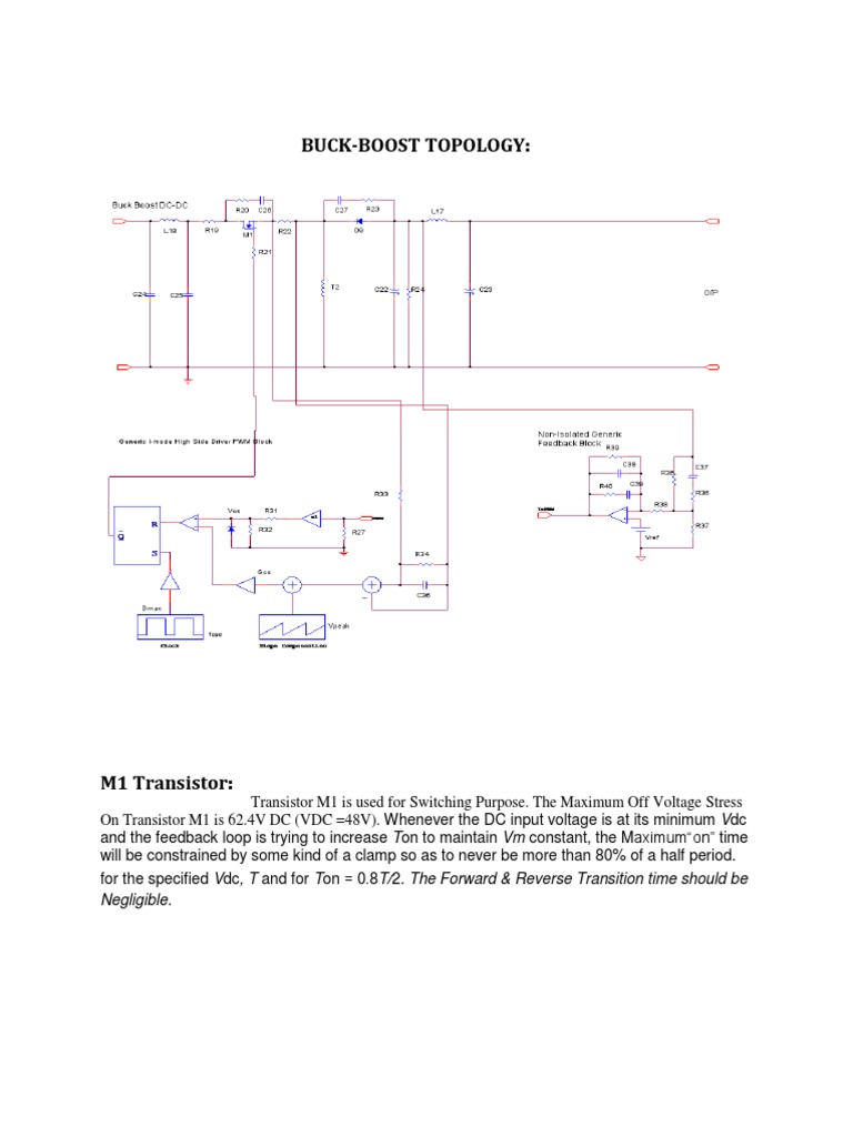 Buck-Boost Topology:: Negligible | PDF | Amplifier | Transistor