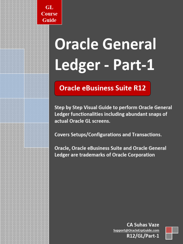 Oracle GL Course Guide: Setup & Transactions | PDF | Expense | Income ...