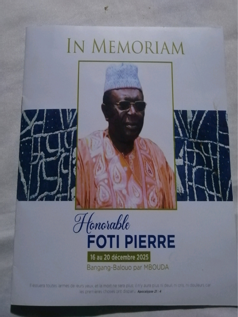 In MEMORIAMHonorable Foti Pierre | PDF