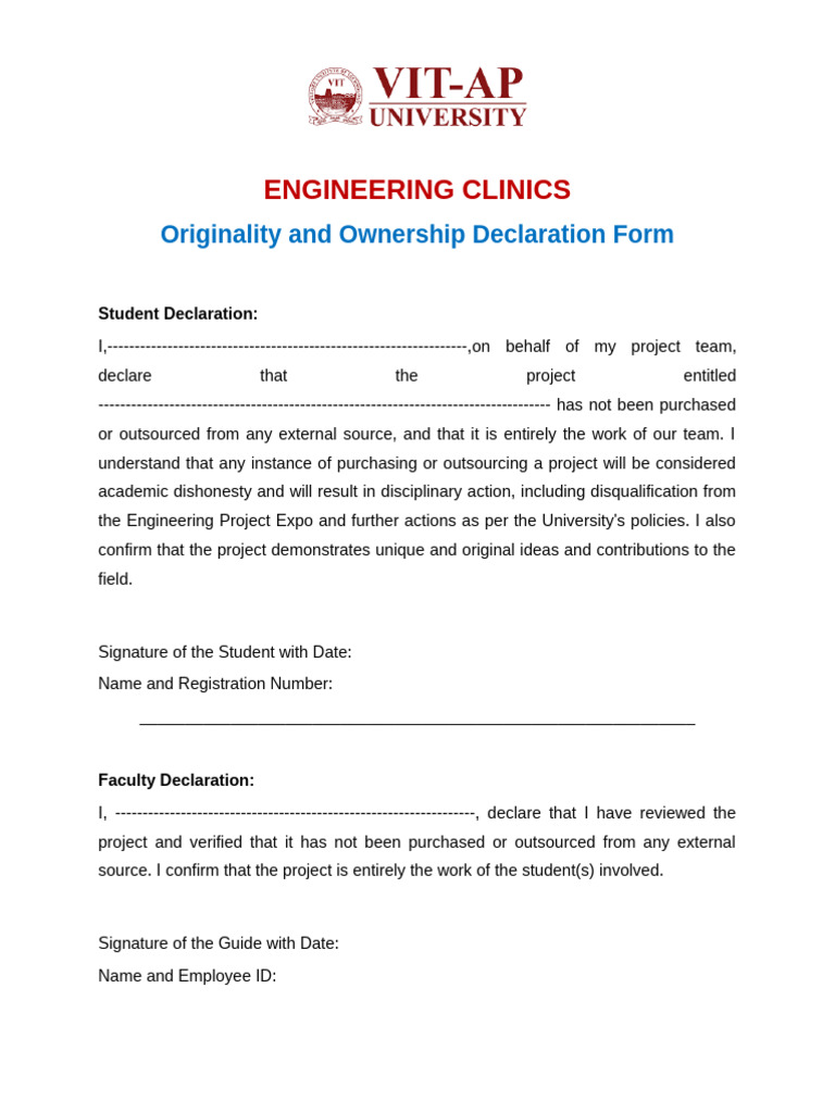 Declaration Form | PDF