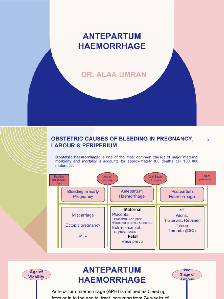 Antepartum Haemorrhage | PDF