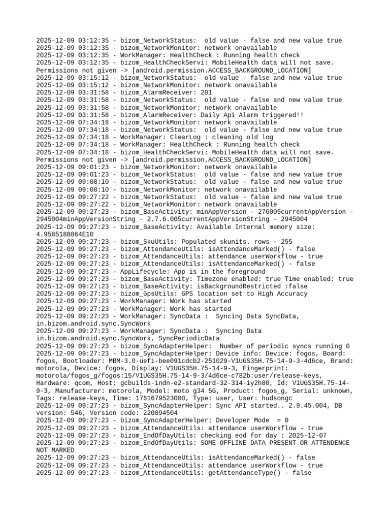 Logg_20251209 | PDF | System Software | Computer Engineering
