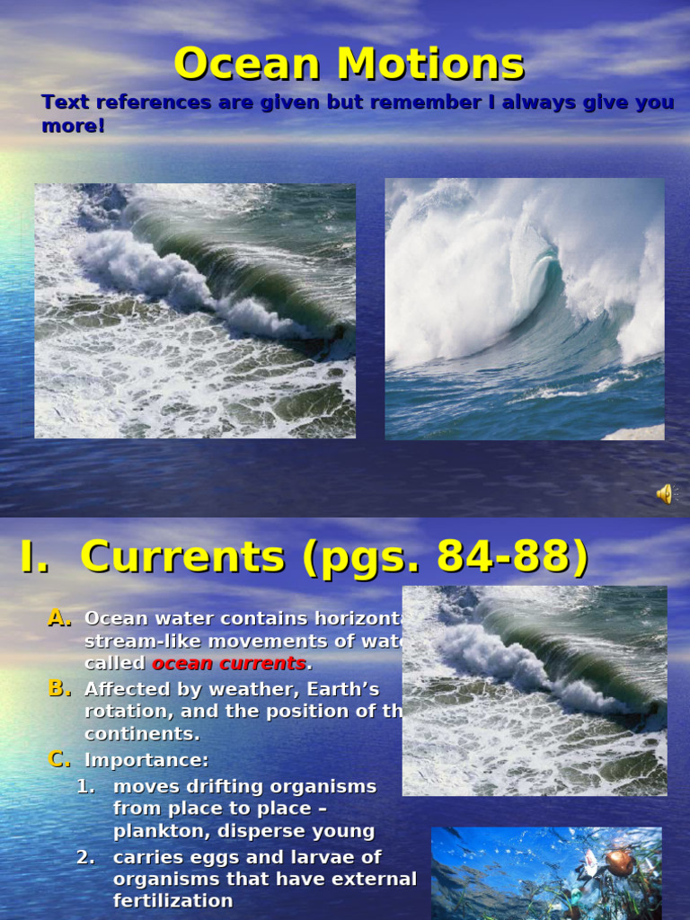 2 Ocean Motions | PDF | Tide | Oceans