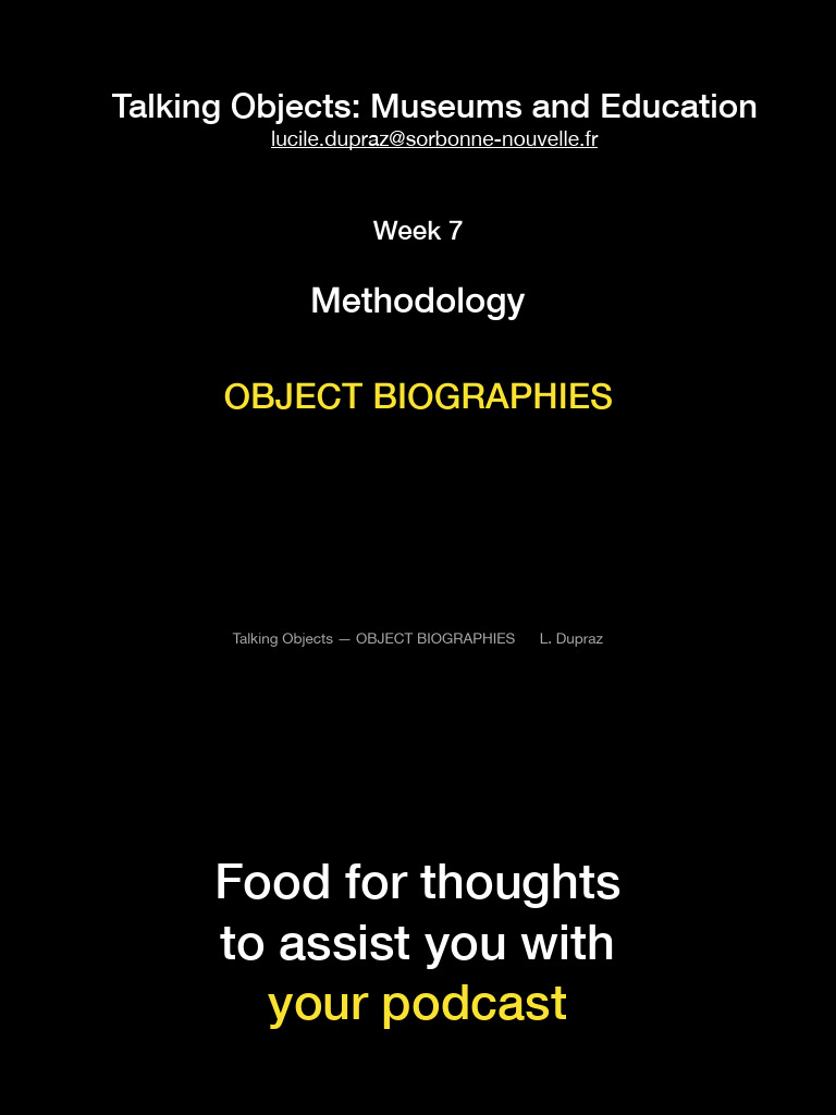 Talking-Objects 7 Slides Part-1 | PDF