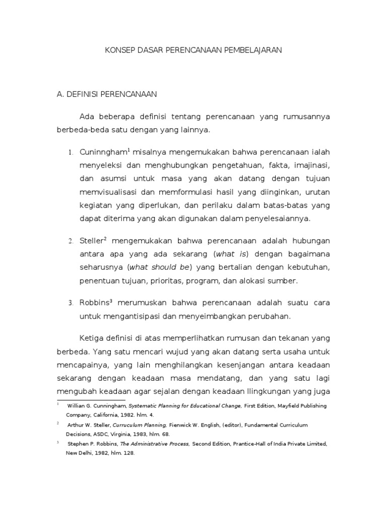 Konsep Dasar Perencanaan Pembelajaran | PDF | Karier & Perkembangan ... Konsep Dasar Perencanaan Pembelajaran | PDF | Karier & Perkembangan ...
