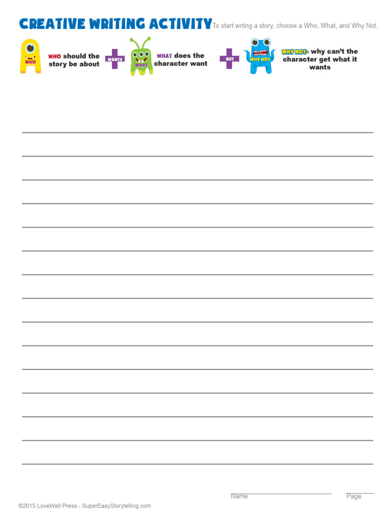 Creative Writing Activity Worksheet | PDF