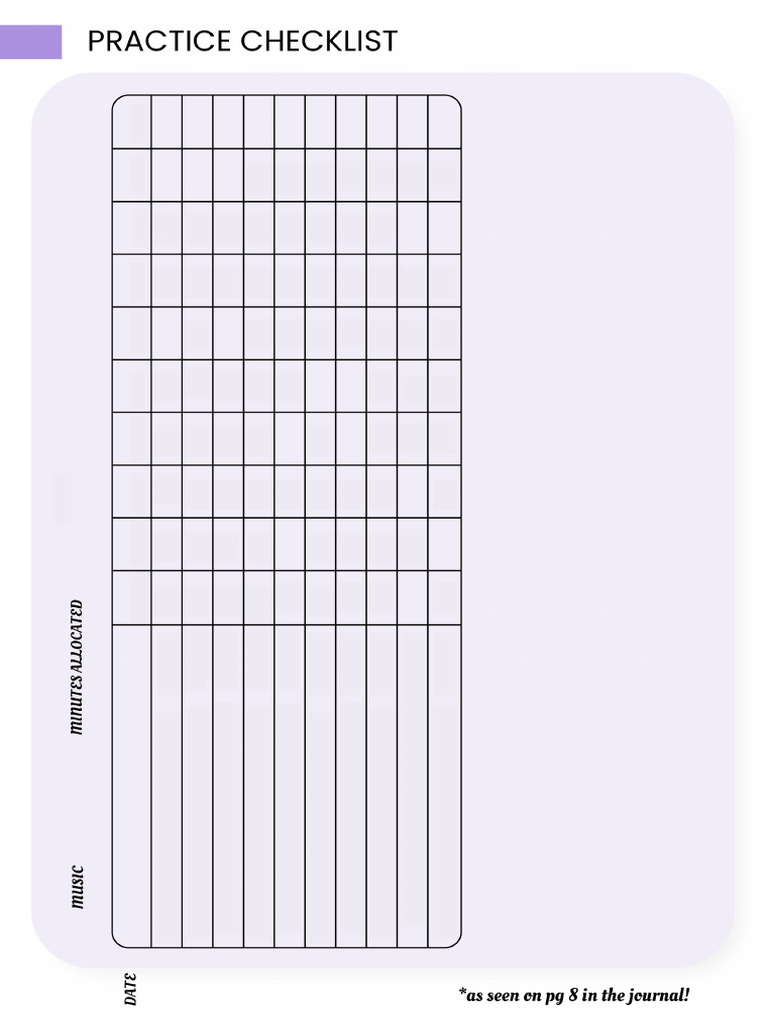 Daily Practice Checklist | PDF