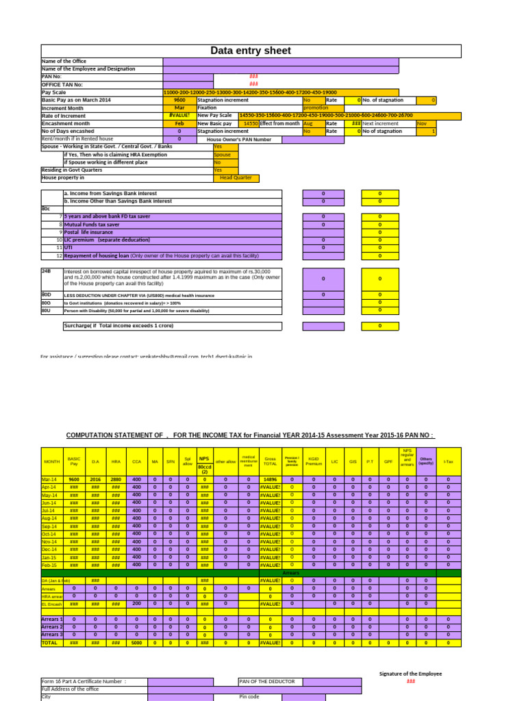 In Come Tax Form 190115 | PDF | Public Finance | Economies