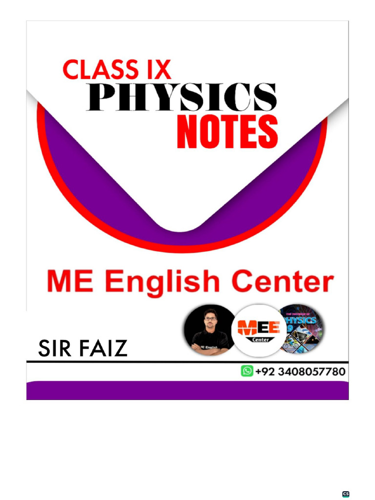 Physics Notes Class 9 | PDF