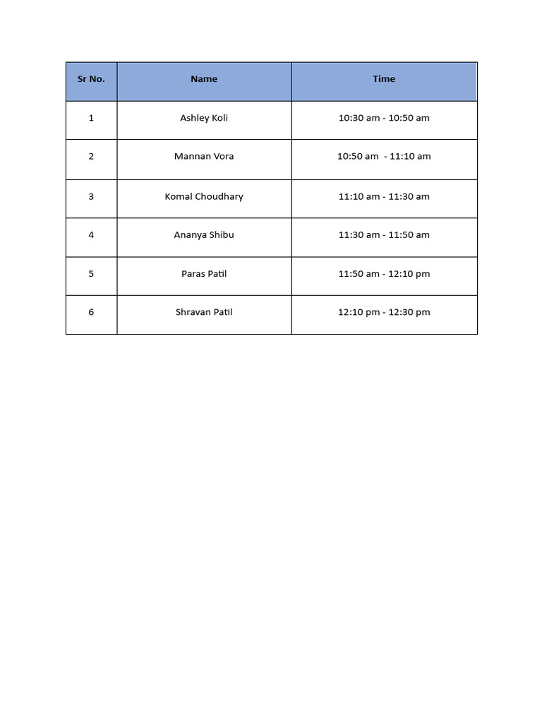 Interview Schedule (L1) - Grant Thornton | PDF