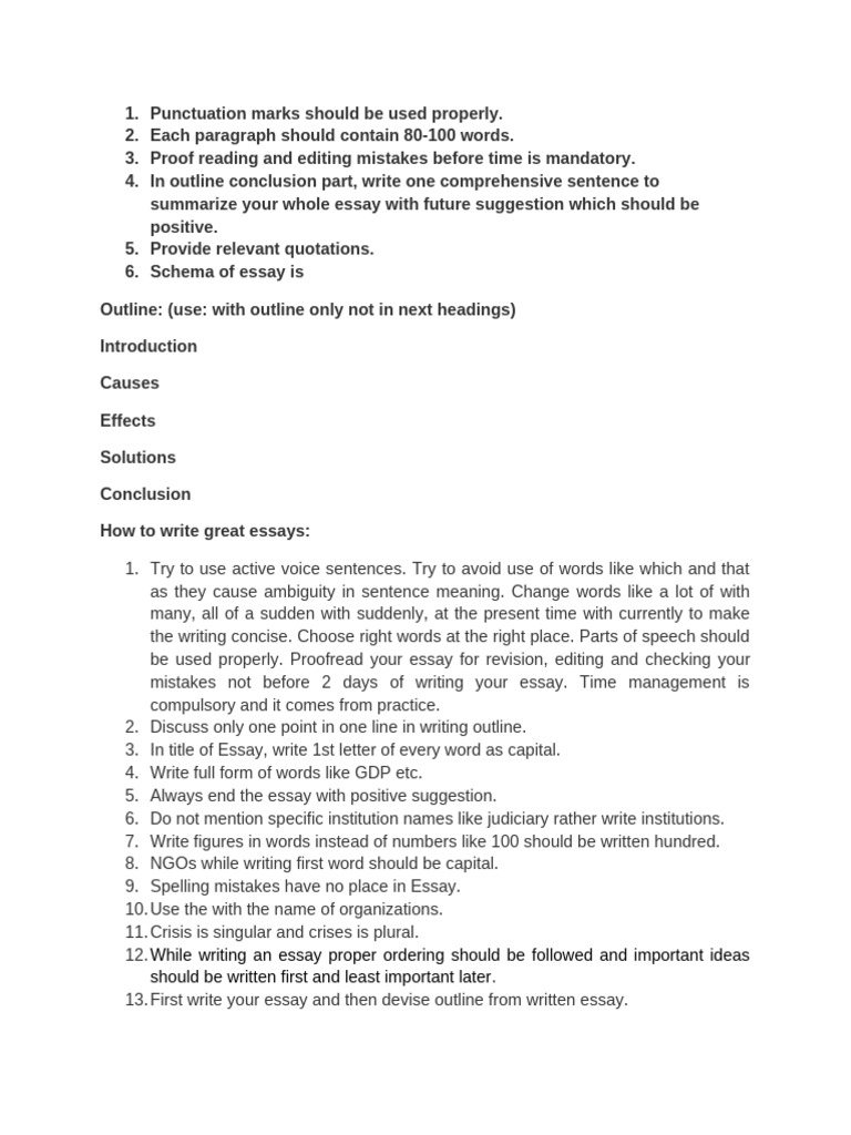 Essay Writing Guidelines and Tips | PDF | Climate Change | Essays