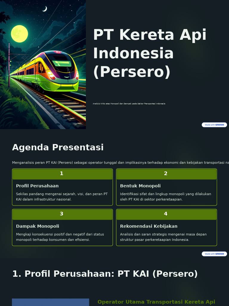 PT Kereta API Indonesia Persero | PDF