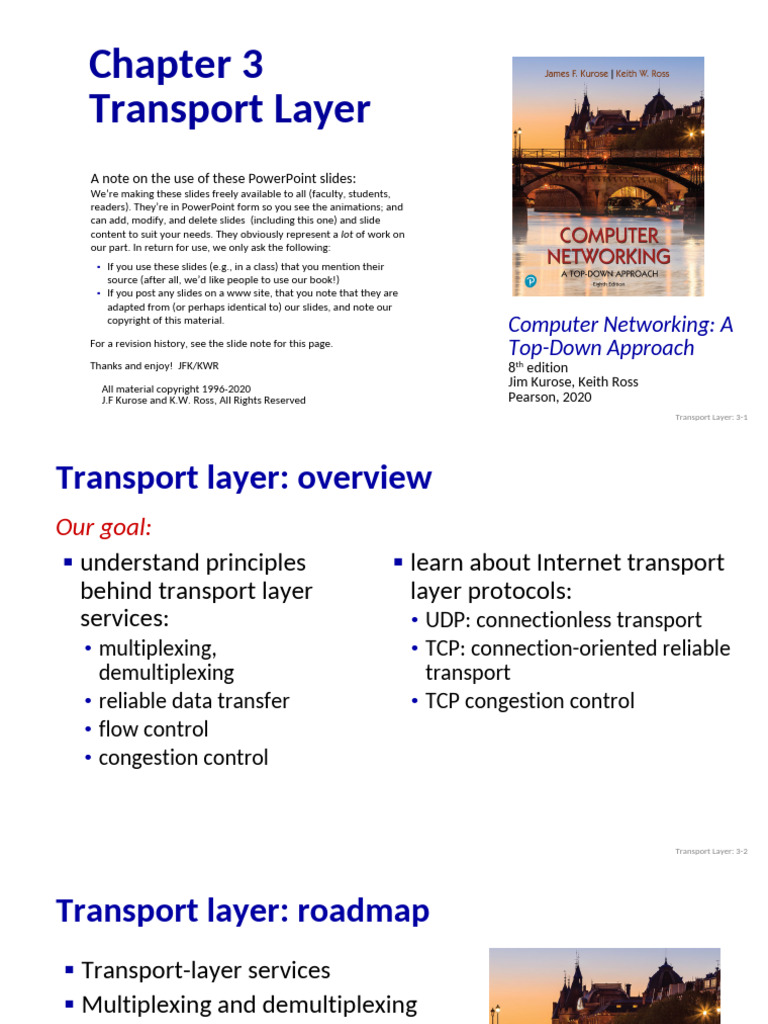 Transport Layer Overview and Protocols | PDF | Transmission Control ...