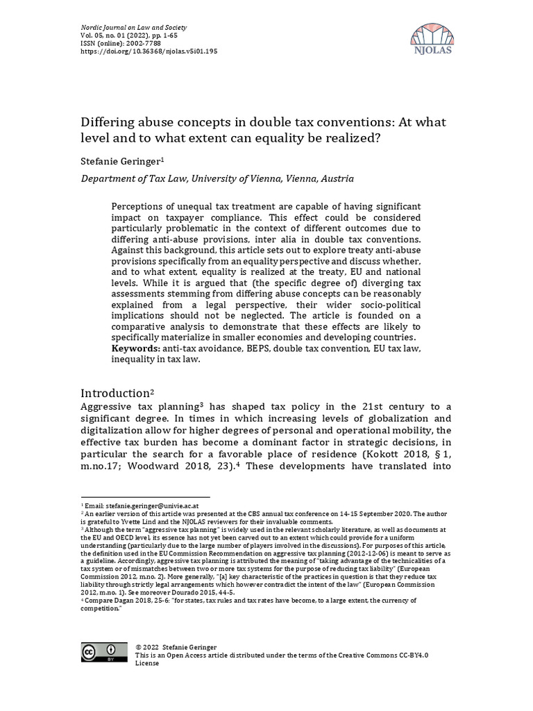 Geringer+Galley | PDF | Taxes | Tax Avoidance