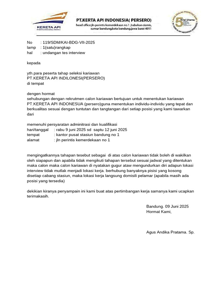 Surat Undangan | PDF