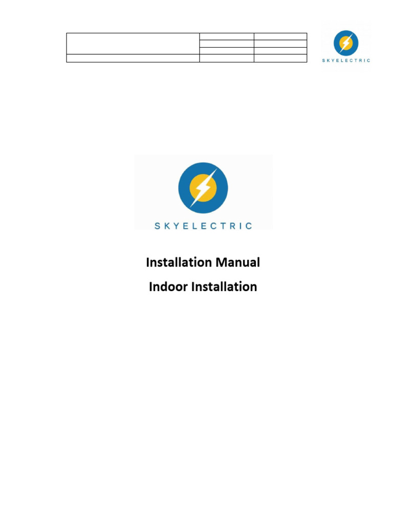 Installation Manual - Indoor SOP2 | PDF | Fuse (Electrical) | Power ...