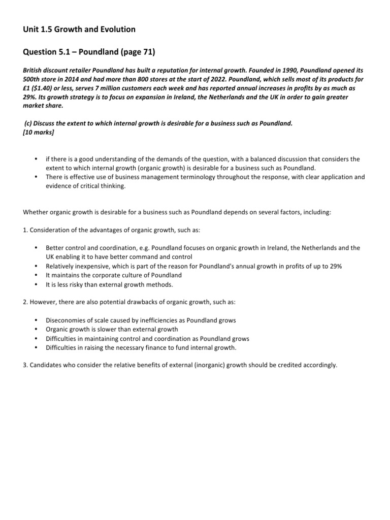Poundland's Internal Growth Strategy | PDF | Pixar | The Walt Disney ...