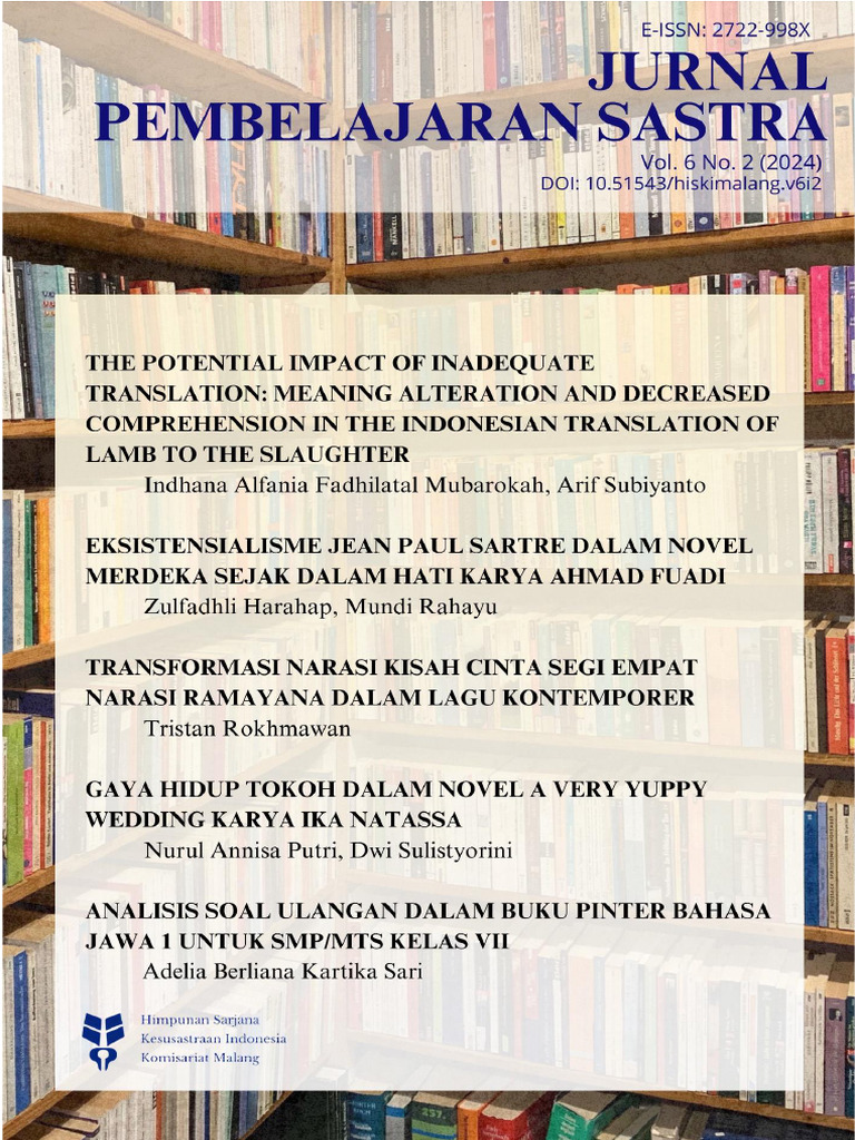 Eksistensialisme dalam Merdeka Sejak Hati | PDF