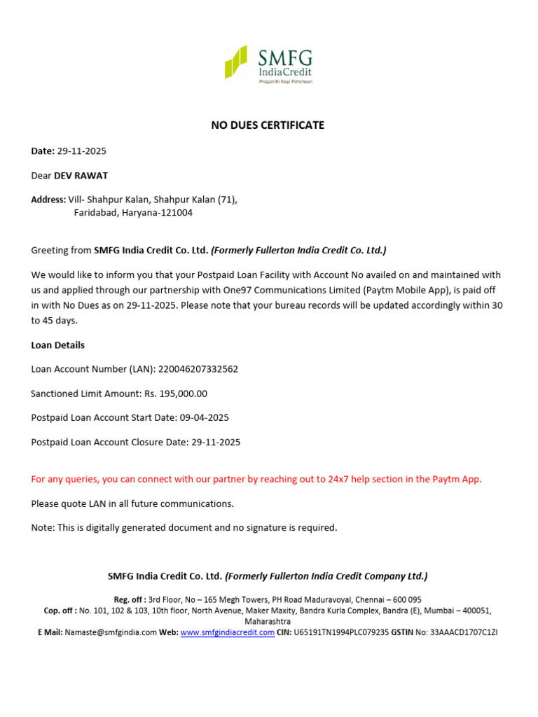 Dev Rawat SMFG | PDF
